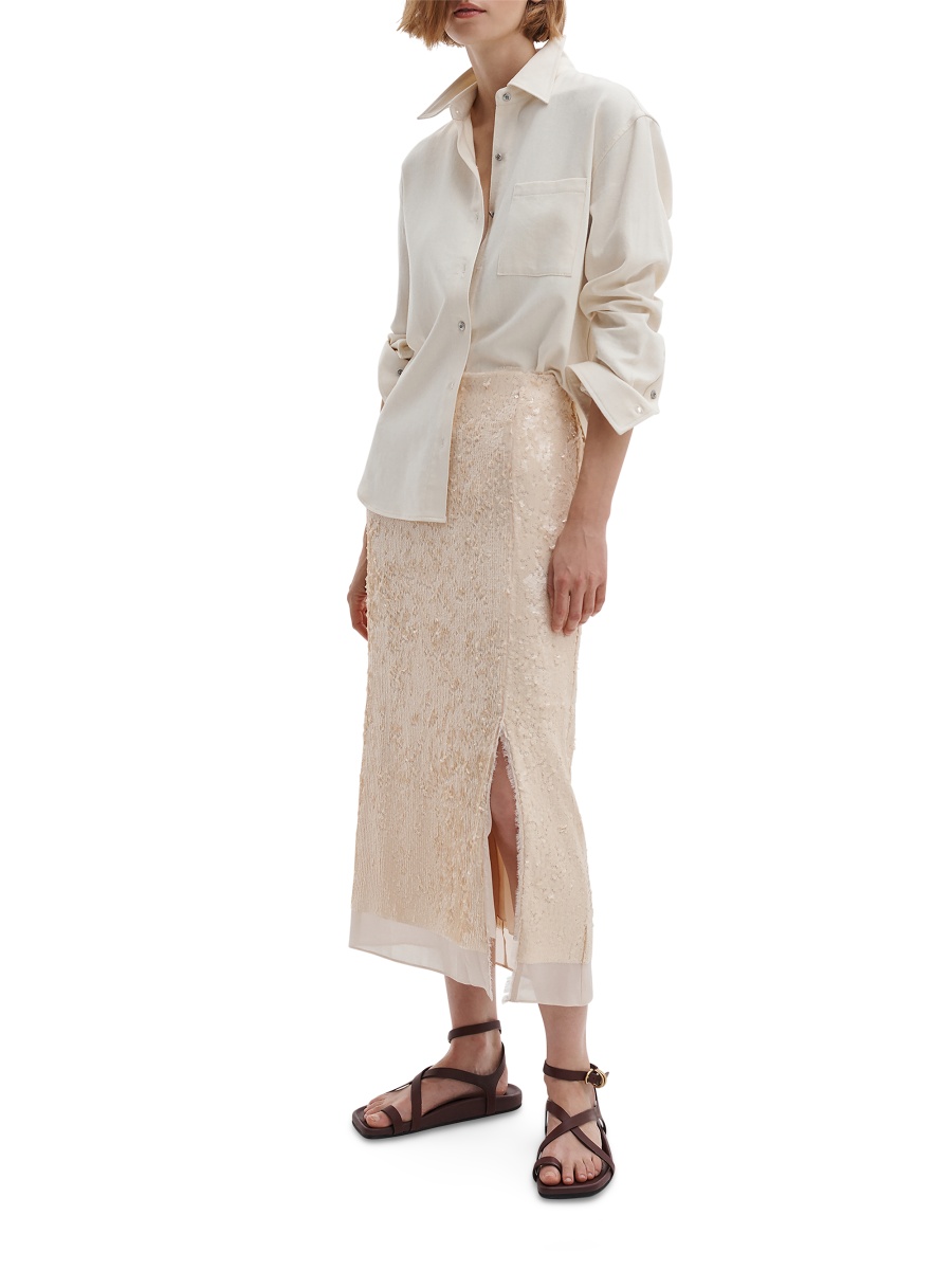 RAG & BONE kali sequined midi-skirt